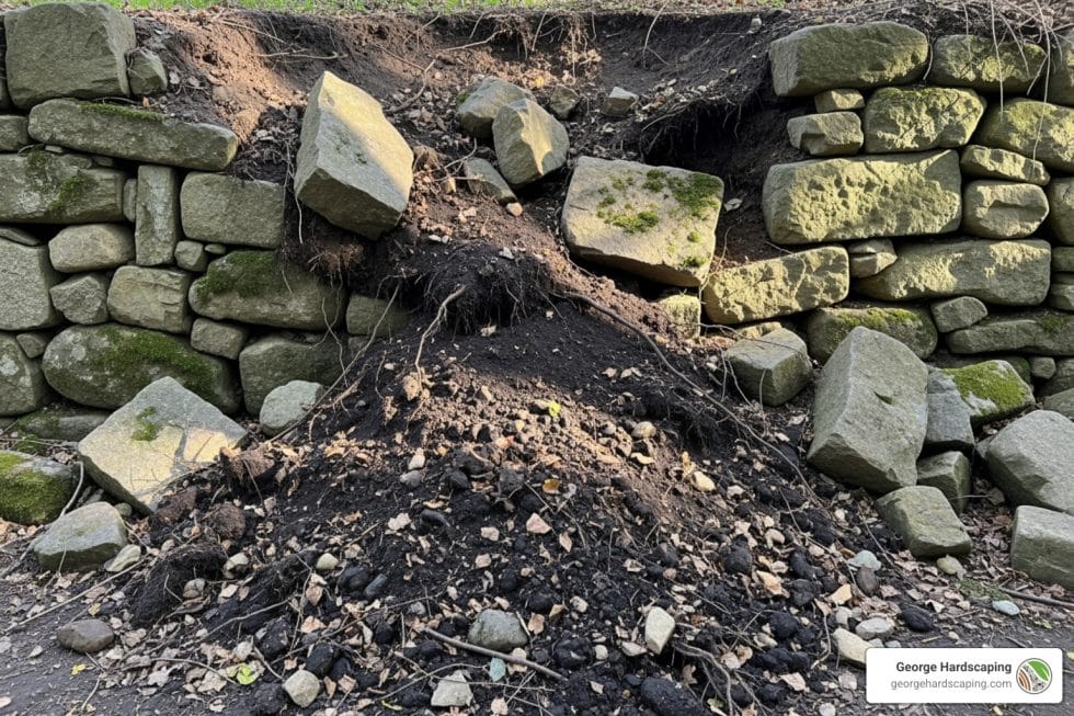 How to repair a collapsed stone retaining wall: #1 Best